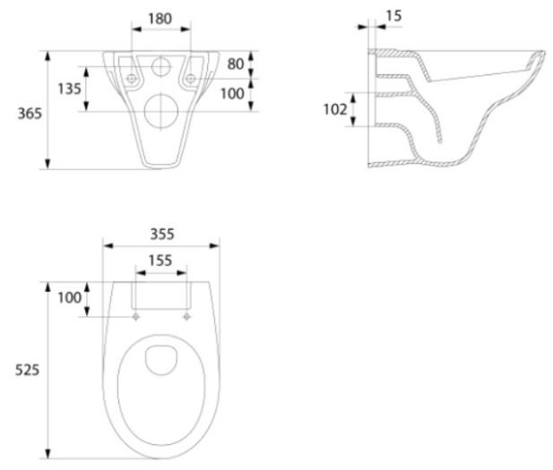GEBERIT KOMBIFIX ECO, nádržka UP 320 bez ovládacej dosky + WC CERSANIT ...
