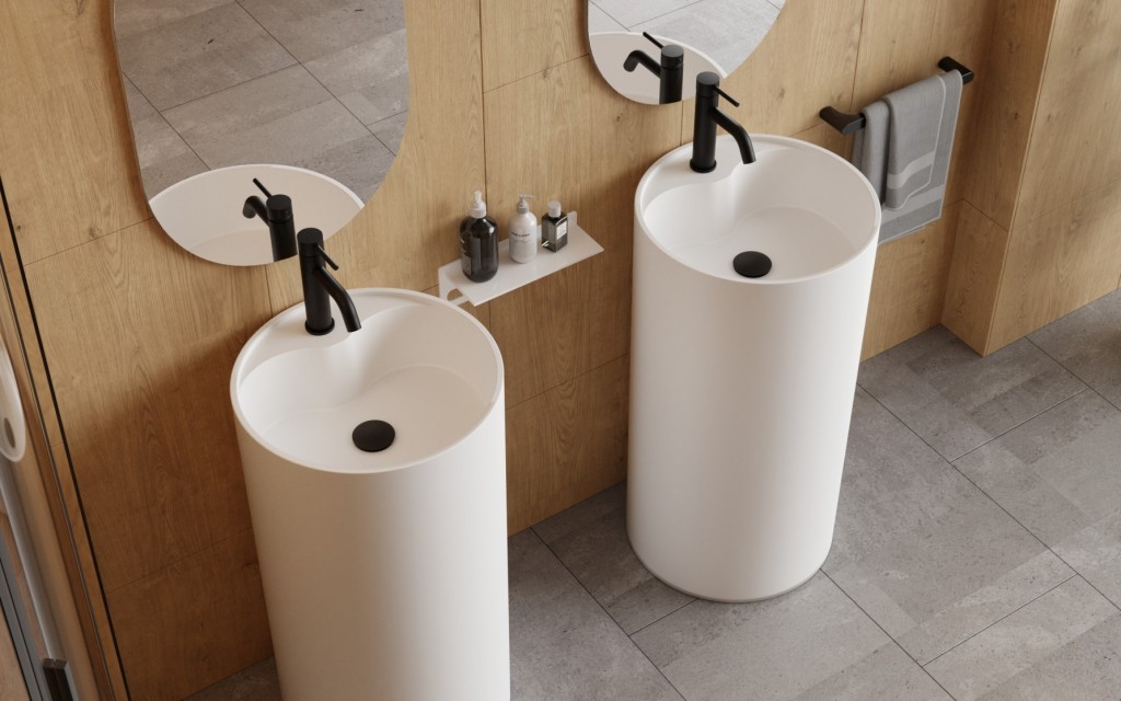 BESCO - Voľne stojace umývadlo LUMEN (KELUMVSW) - Svet kúpeľne.sk