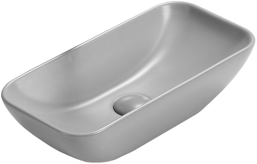 MEXEN - Klara umývadlo na dosku 46 x 23 cm, svetlo šedá mat (21564661 ...